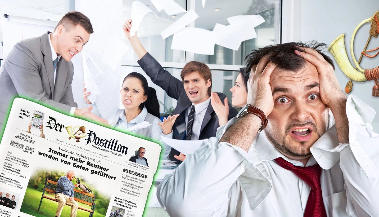 Shit, jetzt müssen wir wirklich eine Zeitung drucken! - Der Postillon