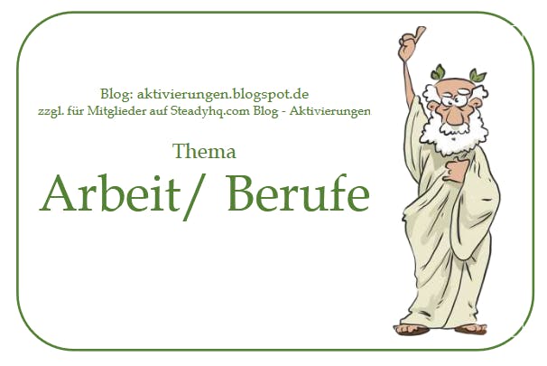 44 Aktivierungen zur Arbeit & Berufe - BLOG - Aktivierungen