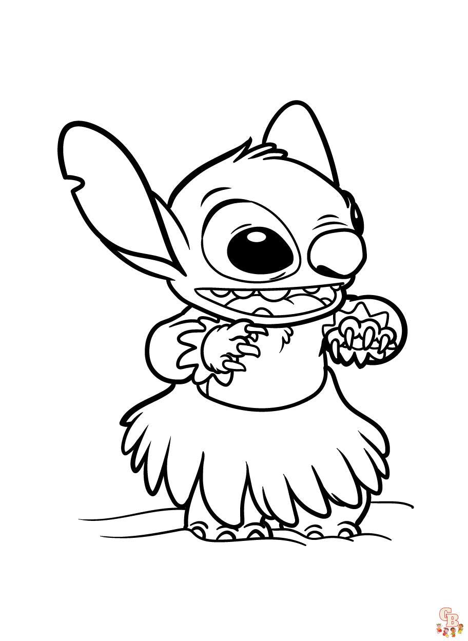 Cute Stitch Coloring Pages