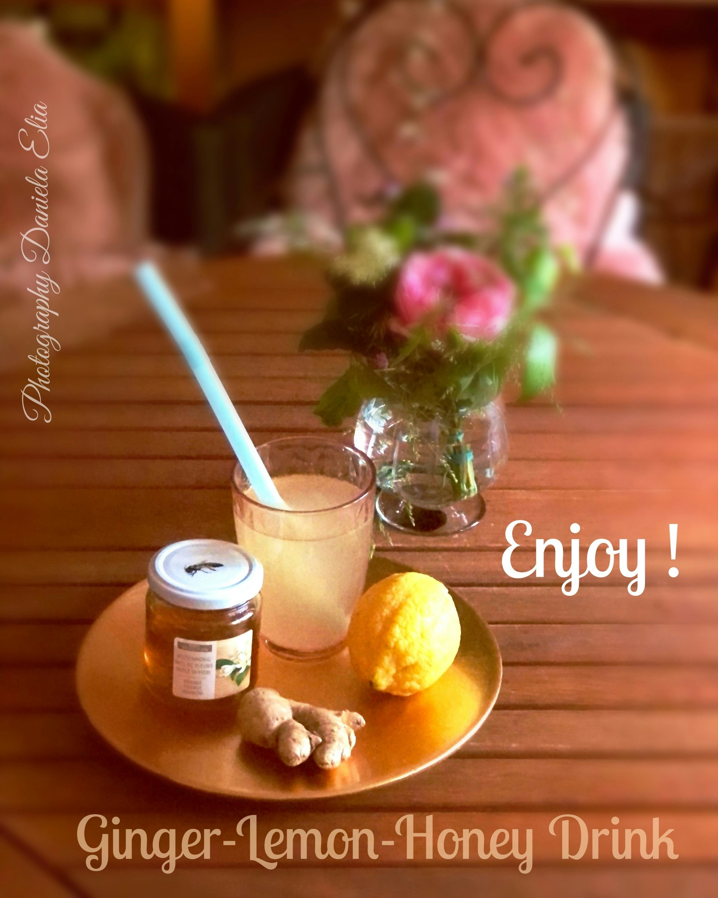 Ingwer-Zitronen-Honig Drink - rohchoschtland-schlaraffenland-daniela-elia