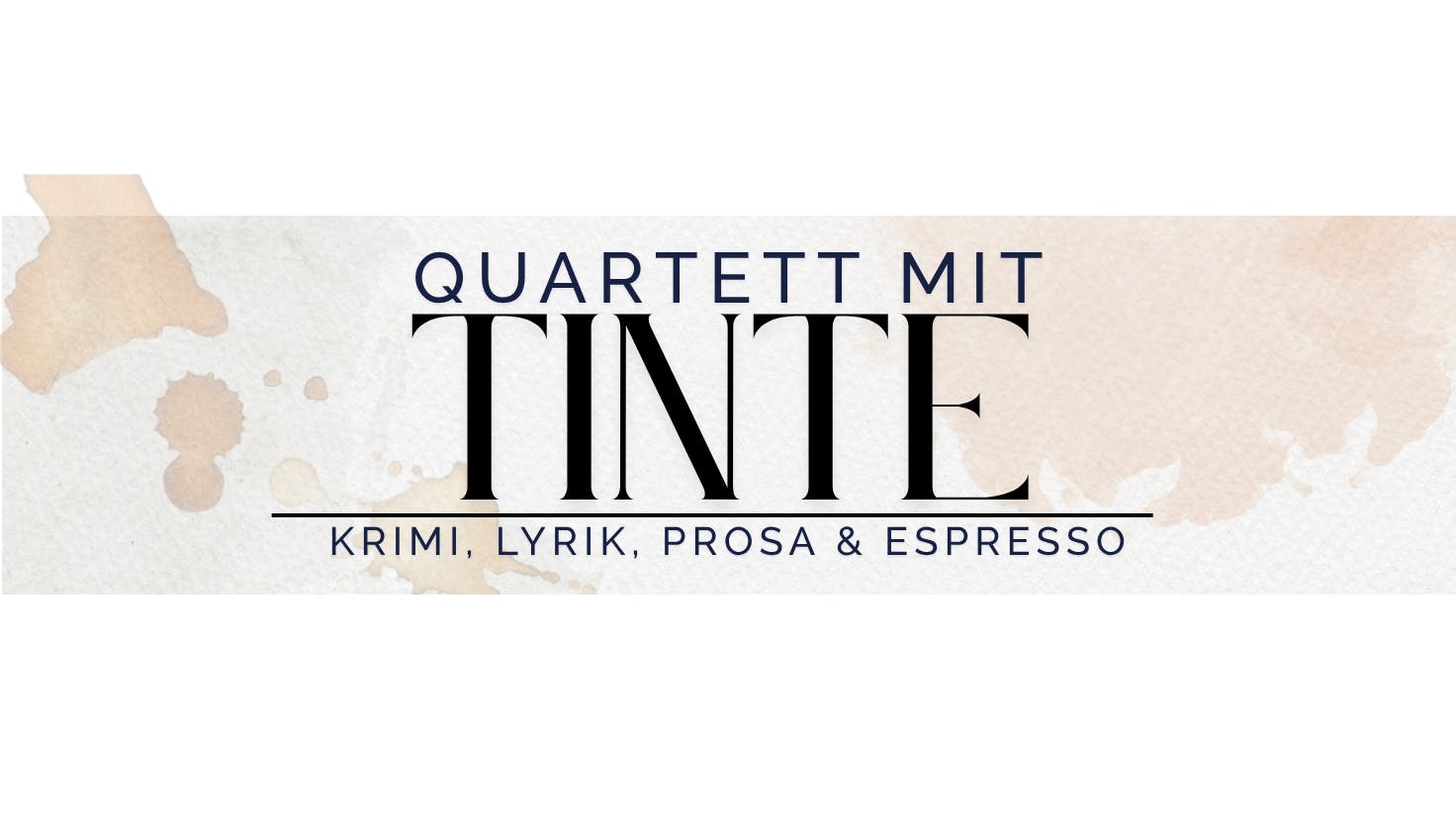 Krimi-Kurzfall - Quartett mit Tinte - Krimi, Lyrik, Prosa und Espresso